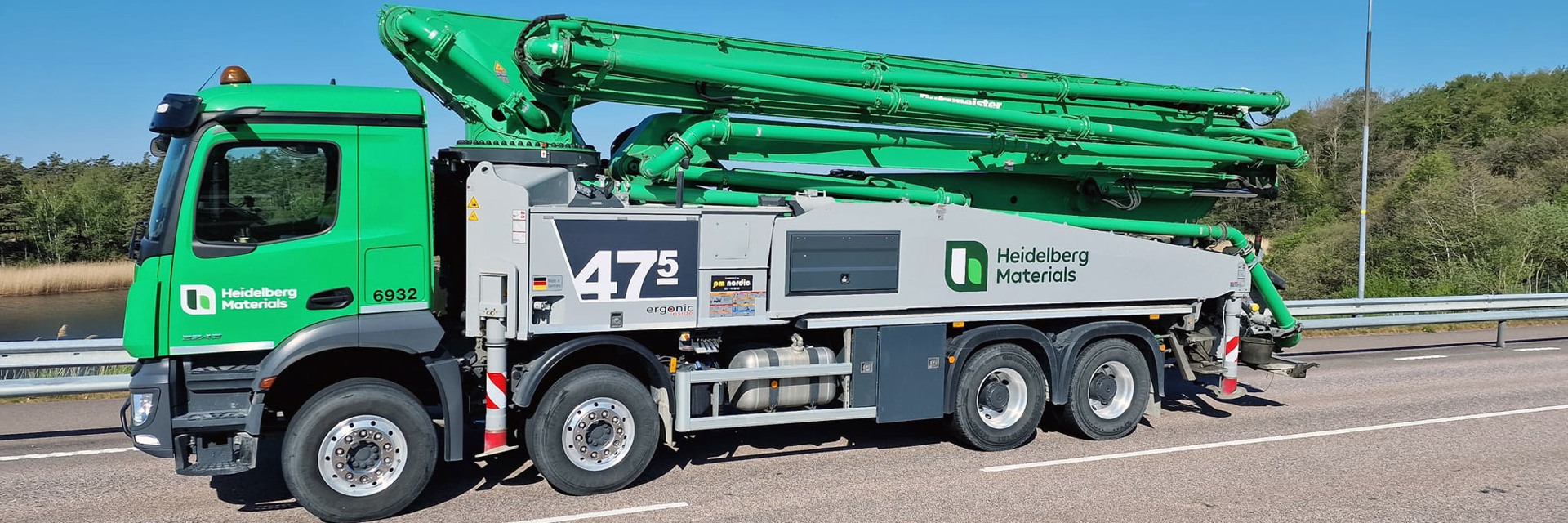 Betongpumpning av fabriksbetong | Heidelberg Materials Betong Sverige